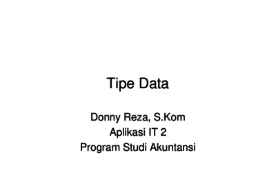 02 - Tipe Data - Repository